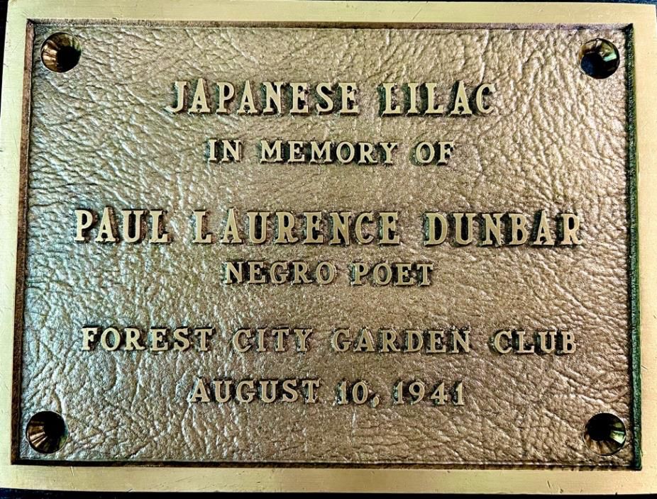 The Story of the Paul Laurence Dunbar Plaque - Western Reserve Herb Society